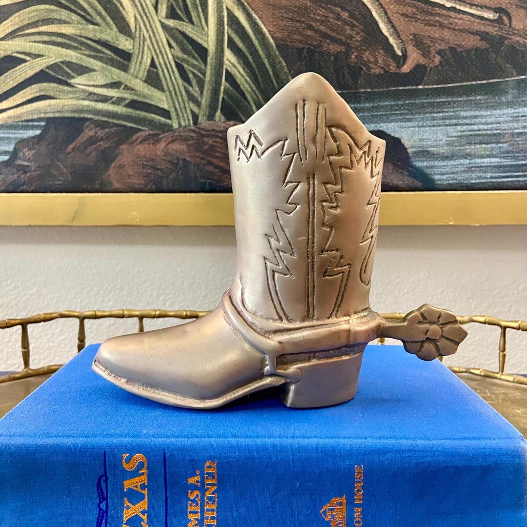 Brass Cowboy Boot With Spur - Etsy