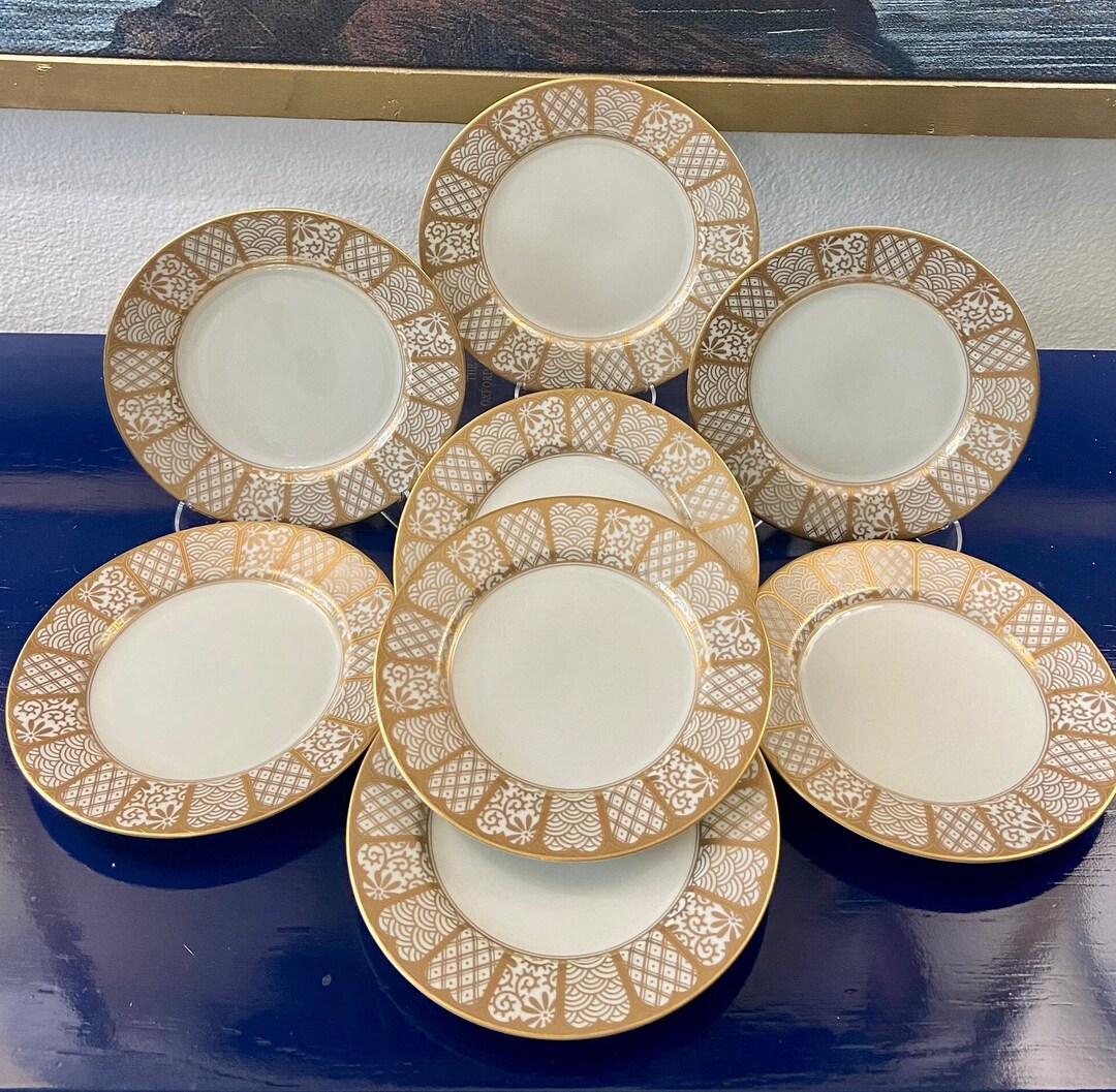 Set of 8 Fitz & Floyd Shinmonzen Fine Porcelain Plates - Etsy