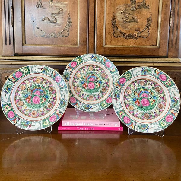 Rose Medallion Plate - Etsy