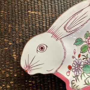 Chinoiserie Enamel Over Copper Rabbit Trinket Dish - Etsy