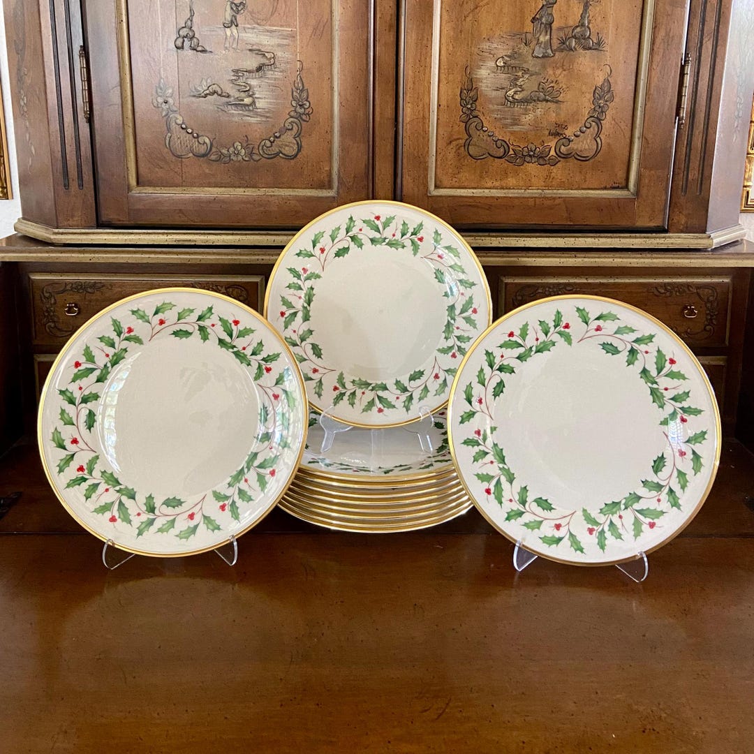 Lenox 'holiday' Dinner Plates Sold Individually - Etsy