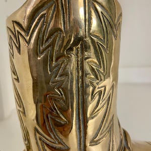 Large Brass Cowboy Boot With Spur - Etsy