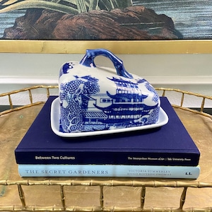 Large Victoria Ironstone Chinoiserie Cheese and Butter Keeper - Etsy