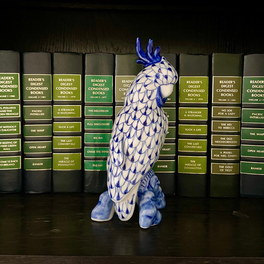 Andrea by Sadek Fishnet Parrot / Cockatoo Bird Figurine - Etsy