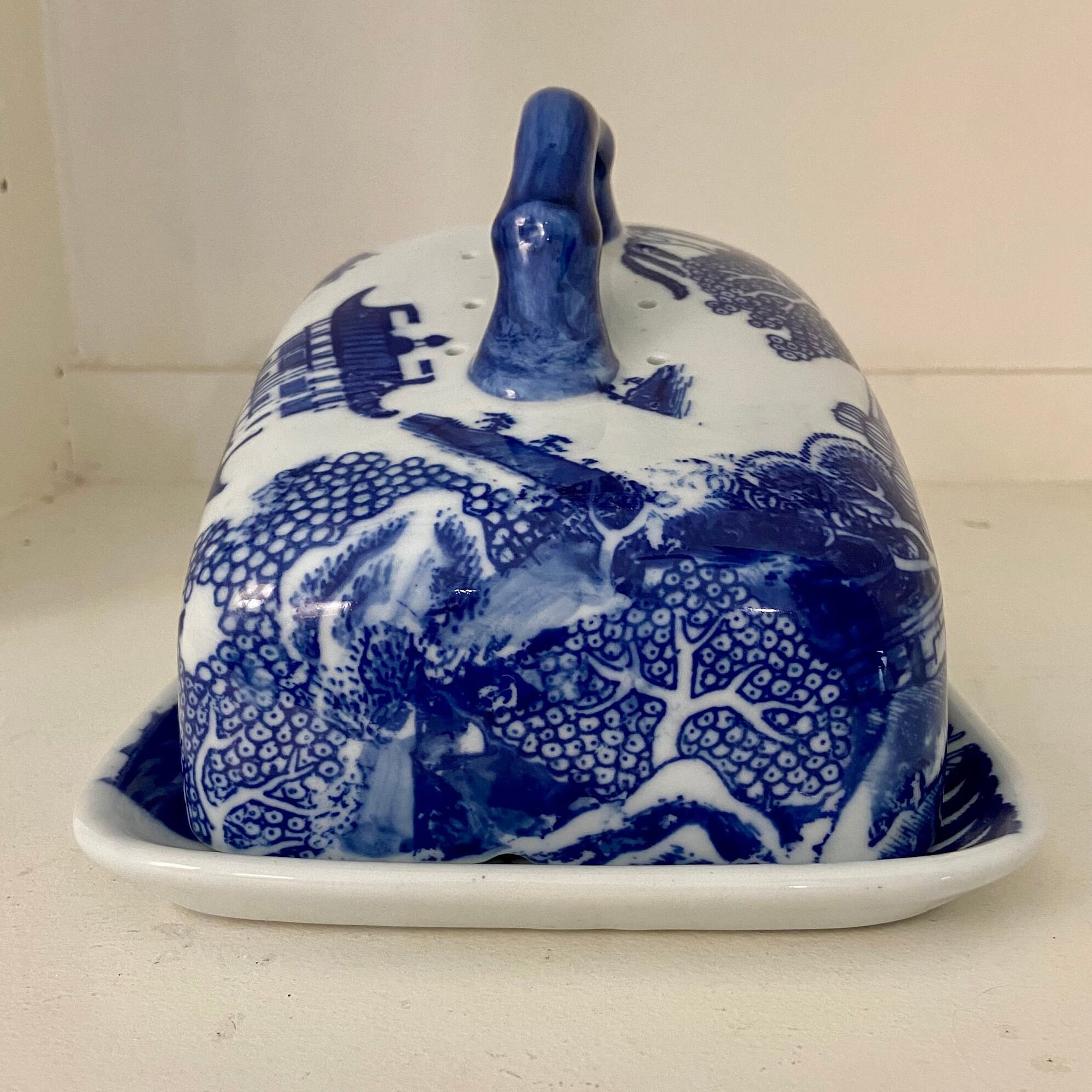 Large Victoria Ironstone Chinoiserie Cheese and Butter Keeper - Etsy