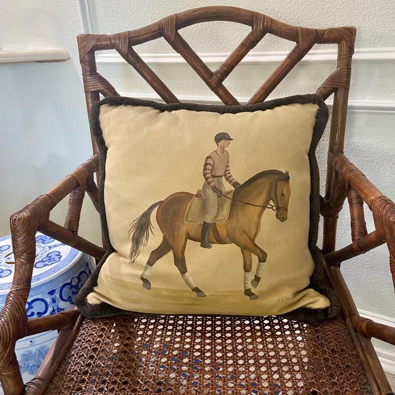 Equestrian Pillow - Etsy