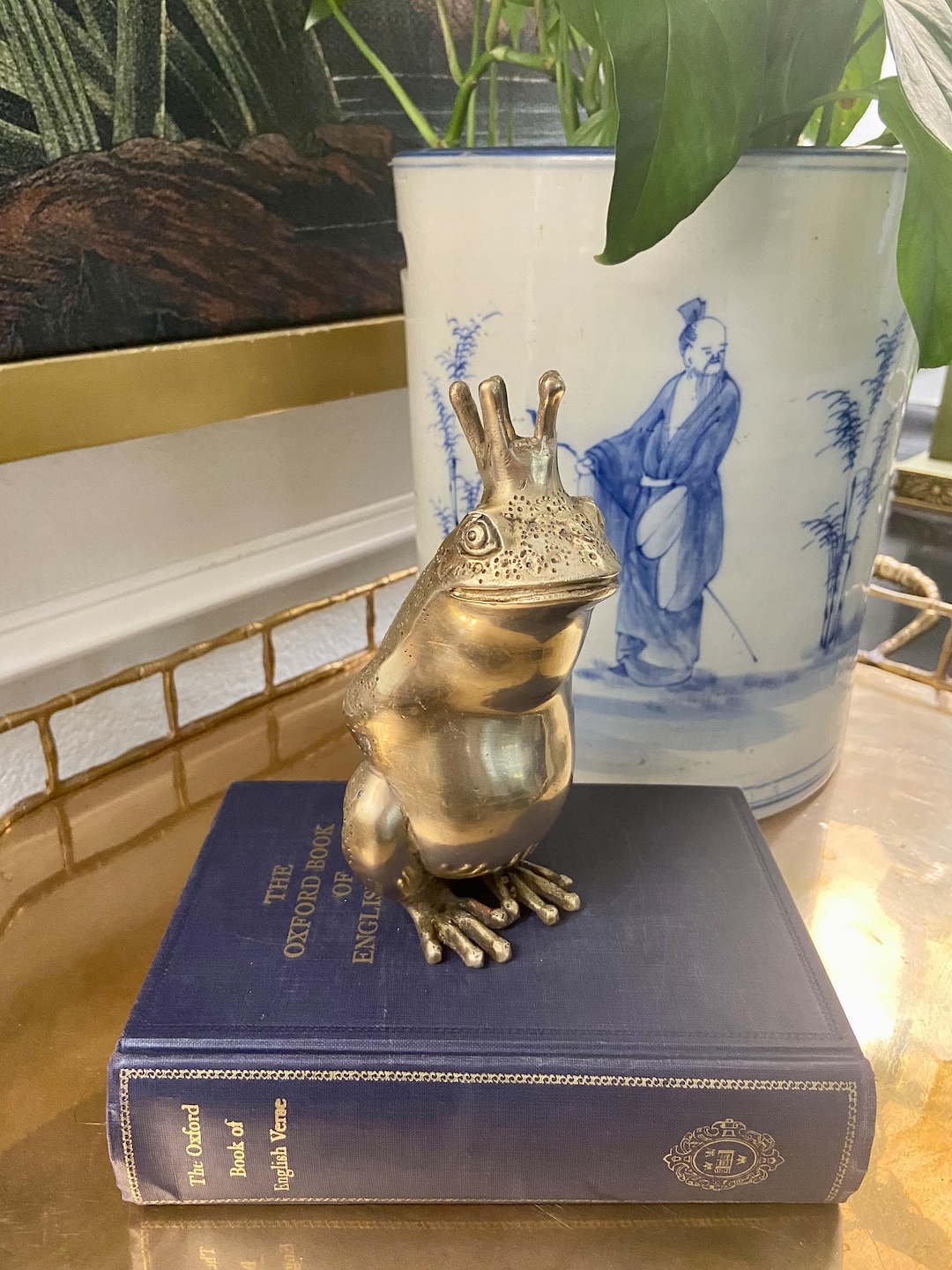 Vintage Brass Frog Prince - Etsy