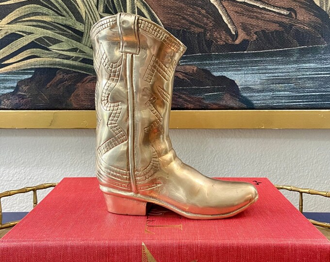 X-large Brass 8.75" Cowboy Boot - Etsy