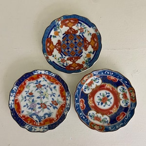 Set of 3 Imari Petite Porcelain Plates / Coasters by Takahashi Japan - Etsy