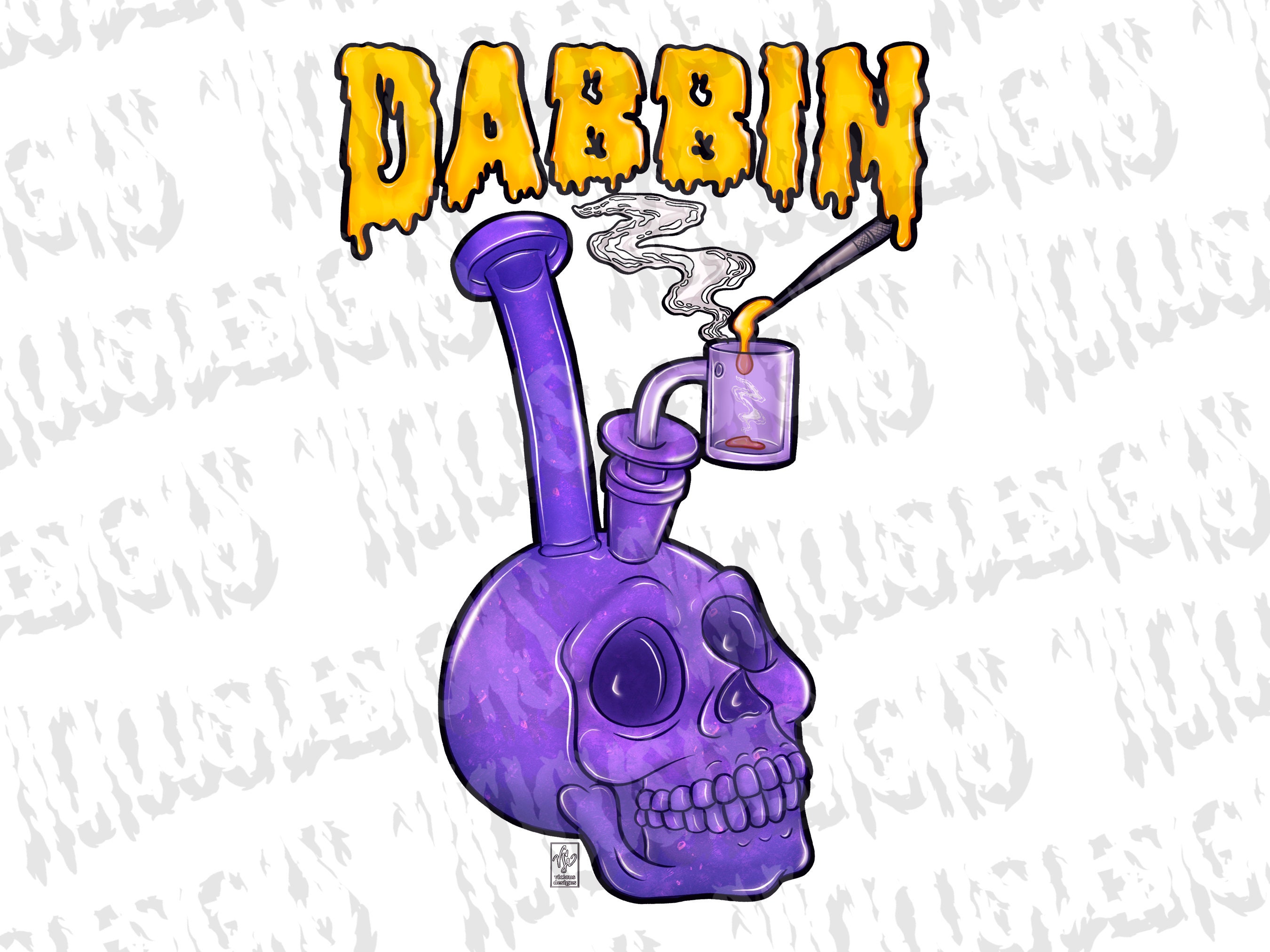 Dabbin PNG Digital Download 300 DPI Dab Stoner Clip Art Weed Art for ...