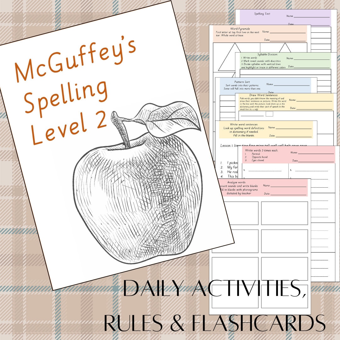 Mcguffey's Spelling Program: Level 2 - Etsy