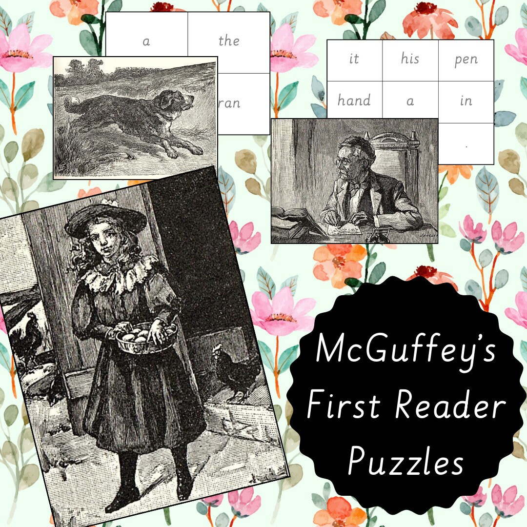 Mcguffey's First Reader Reading Puzzle - Etsy