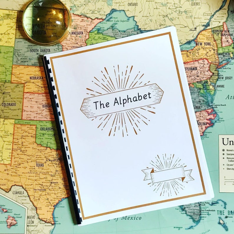 The Alphabet: D'nealian Print Handwriting Practice - Etsy