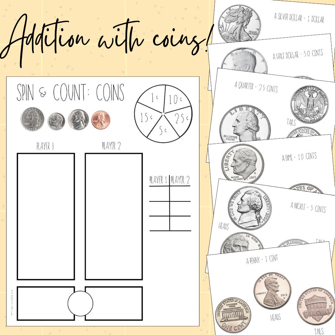Money Counting: No Prep Game & Sorting Mats - Etsy