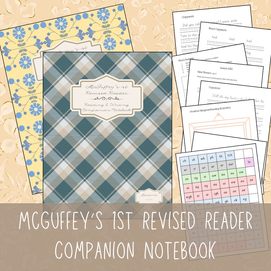 Mcguffey's 1st Revised Reader: Reading & Writing Companion Notebook - Etsy