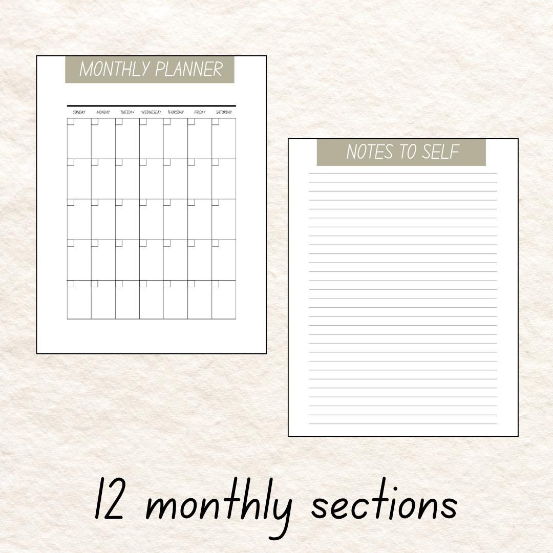 Printable Undated Student Planner - Etsy
