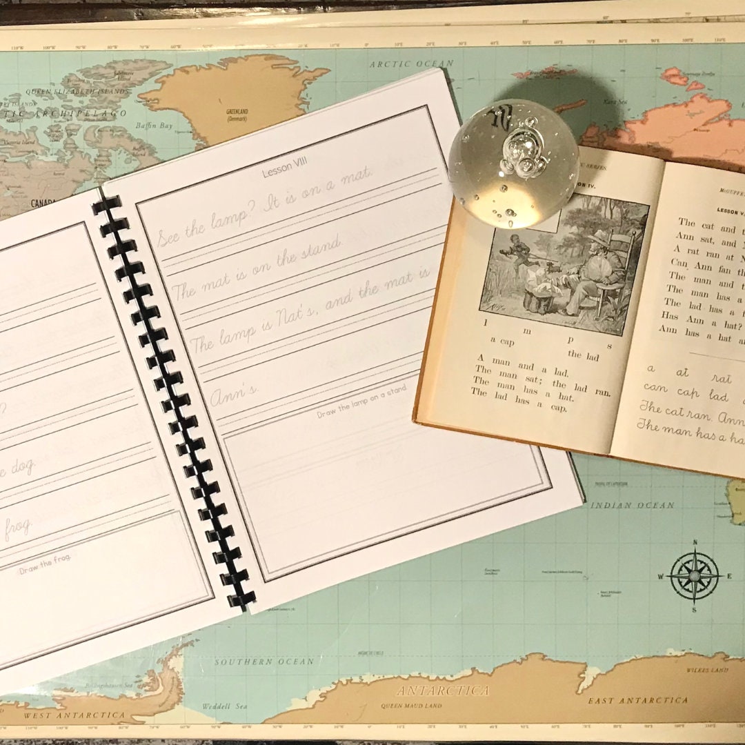 Mcguffey's Primer Copywork: D'nealian Cursive - Etsy