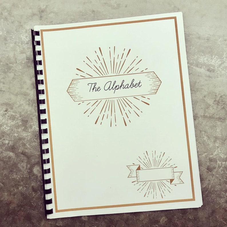 The Alphabet: D'nealin Cursive Handwriting Practice - Etsy