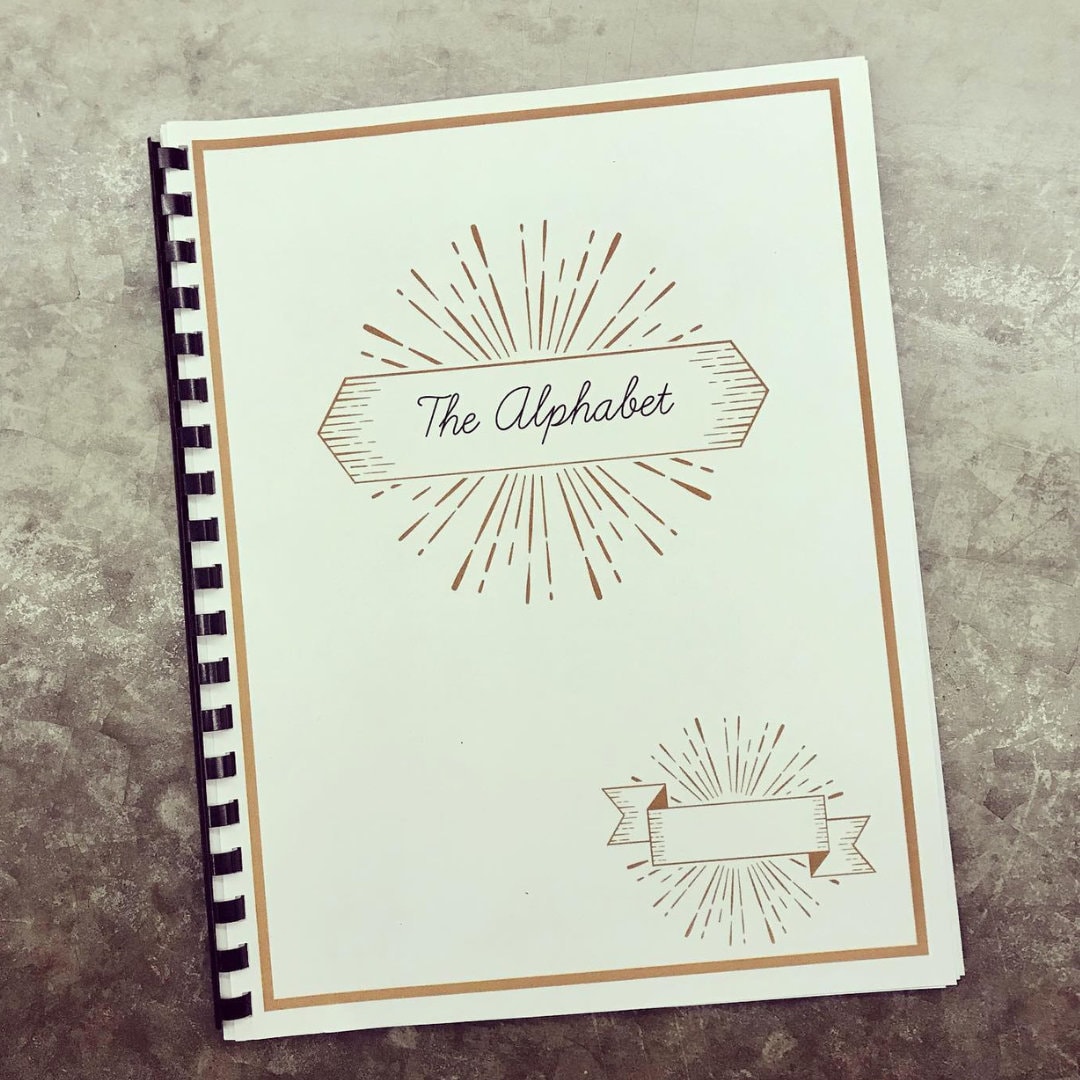 The Alphabet: D'nealin Cursive Handwriting Practice - Etsy