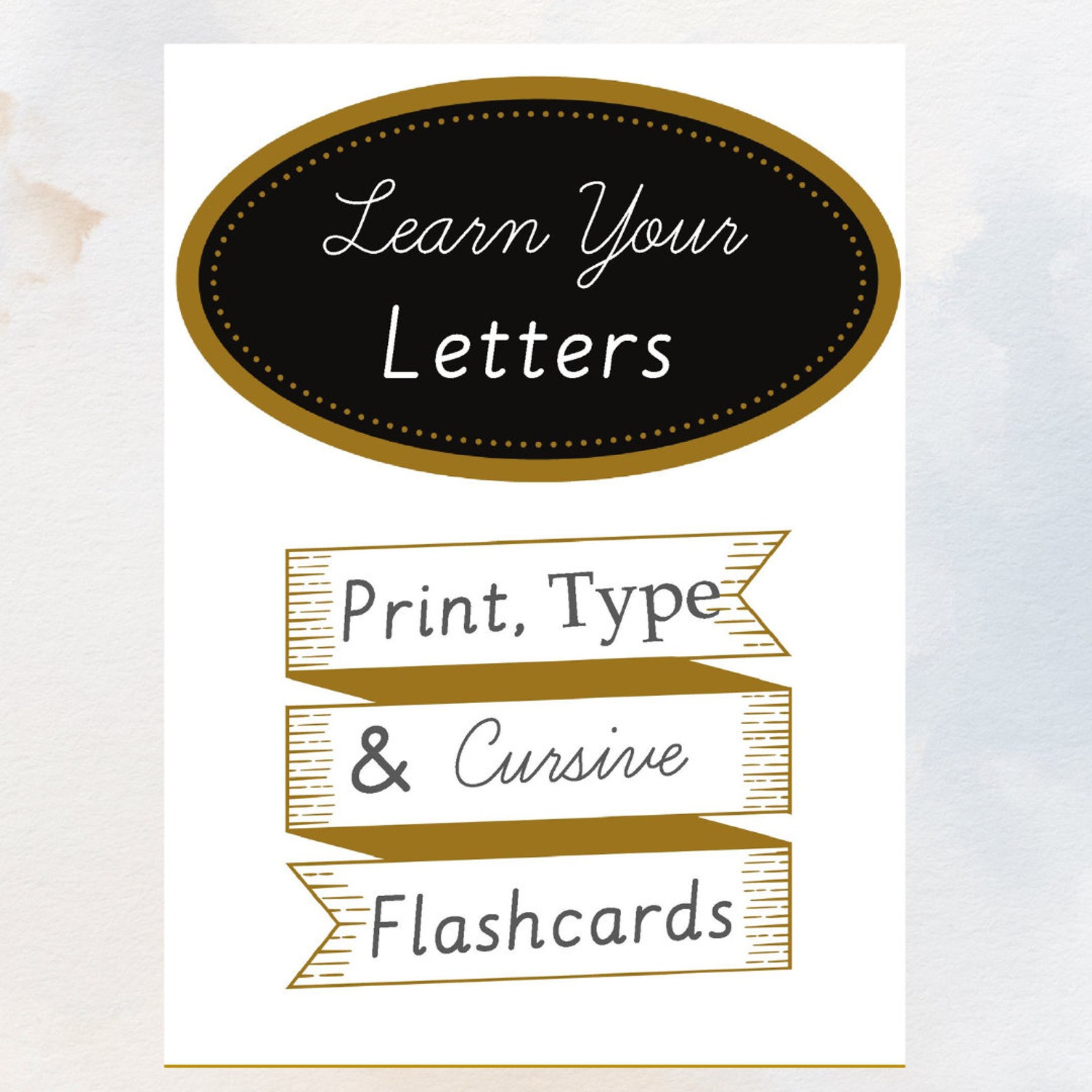 Alphabet and Phonogram Flashcards in D'nealian Print, Type, & Cursive ...