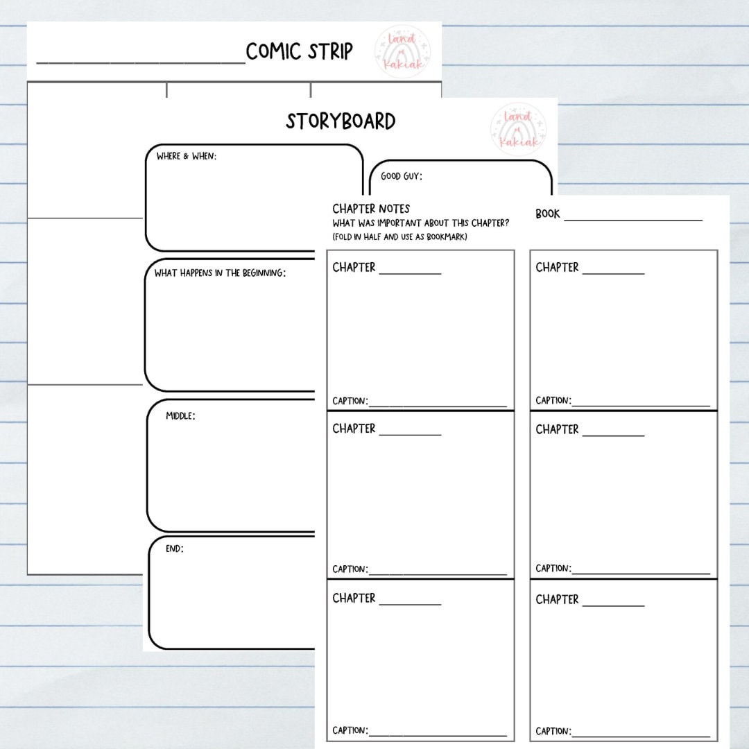 Book Picture Notes & Comic Summary - Etsy