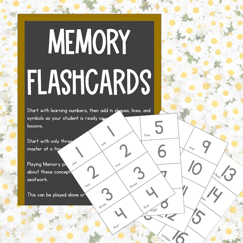 Number Memory Game - Etsy