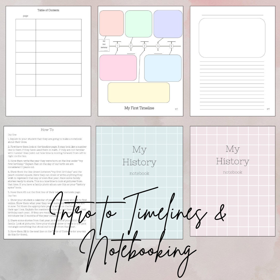 Intro to Timelines & History Notebooking - Etsy