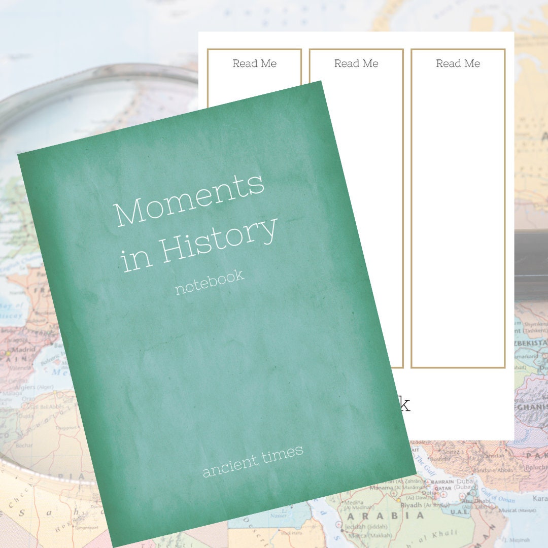 Moments in History: Ancient Times Notebook - Etsy
