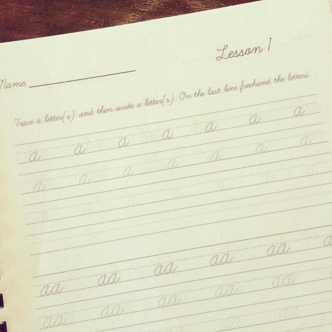 Shortcut to D'nealian: Cursive Handwriting Practice - Etsy