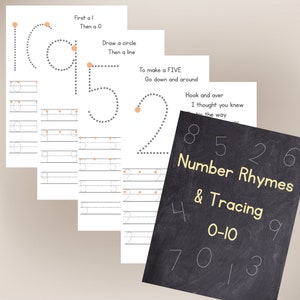 Preschool Number Sense Flashcards & Lesson Guide - Etsy