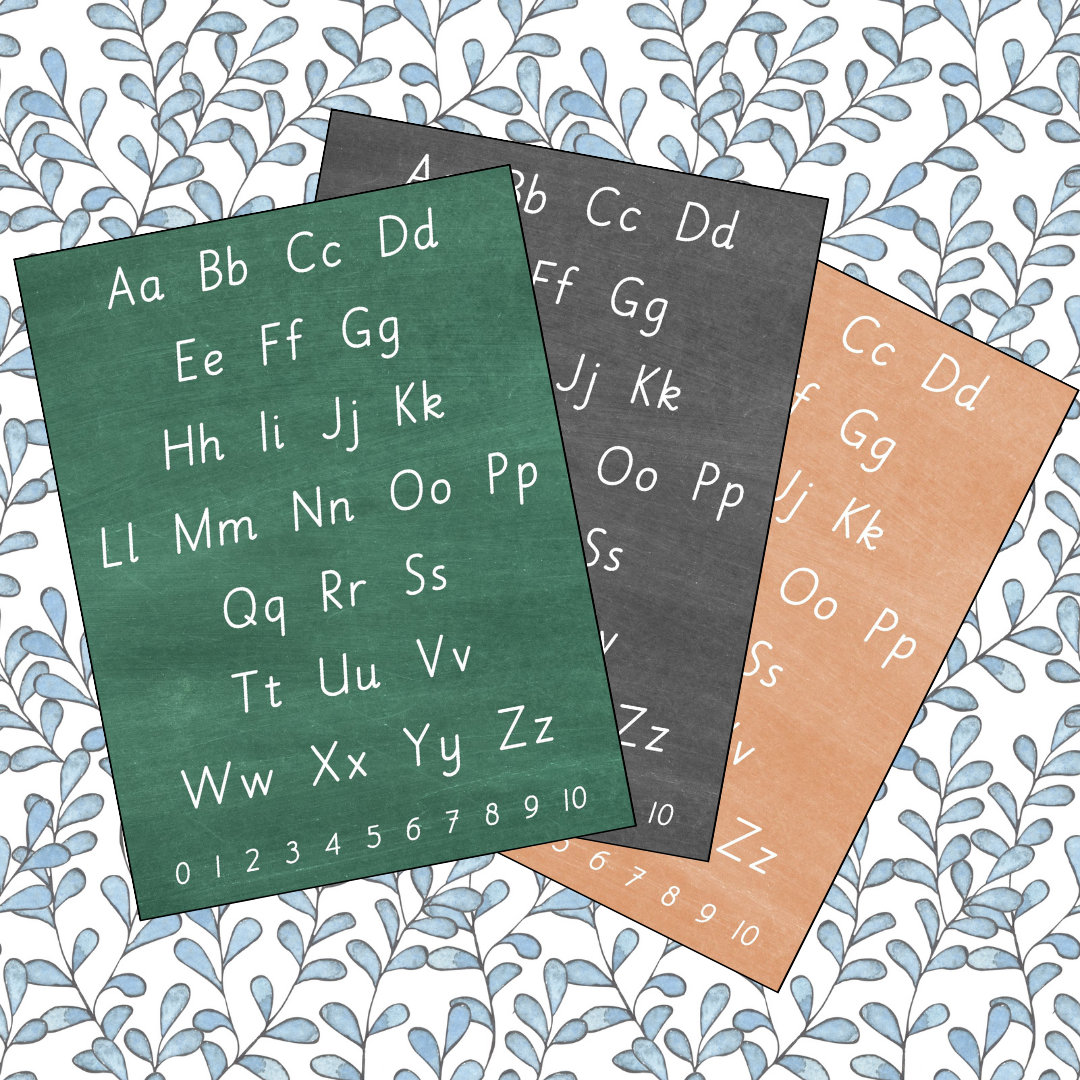 Alphabet Printable: D'nealian Cursive & Manuscript - Etsy