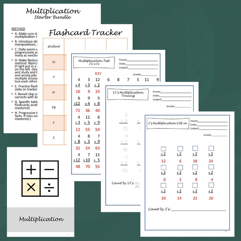 DIY Math Facts Workbooks - Etsy