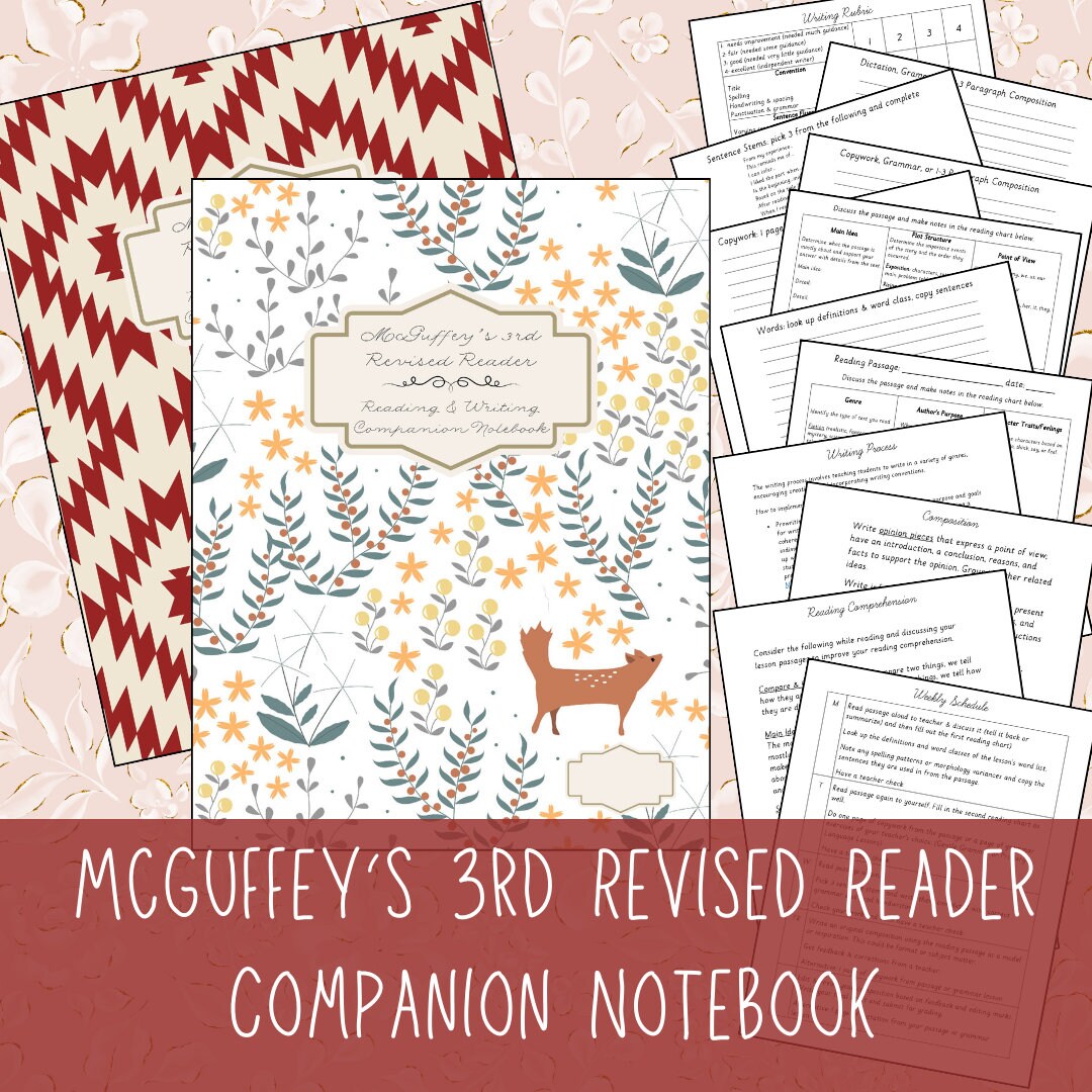 Mcguffey's 3rd Revised Reader: Companion Notebook - Etsy