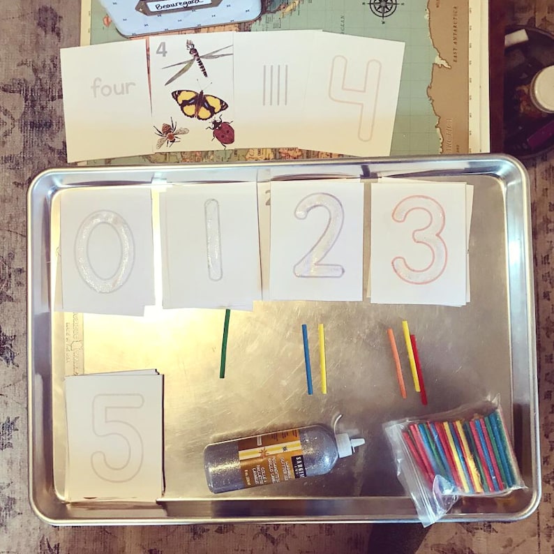 Preschool Number Sense Flashcards & Lesson Guide - Etsy
