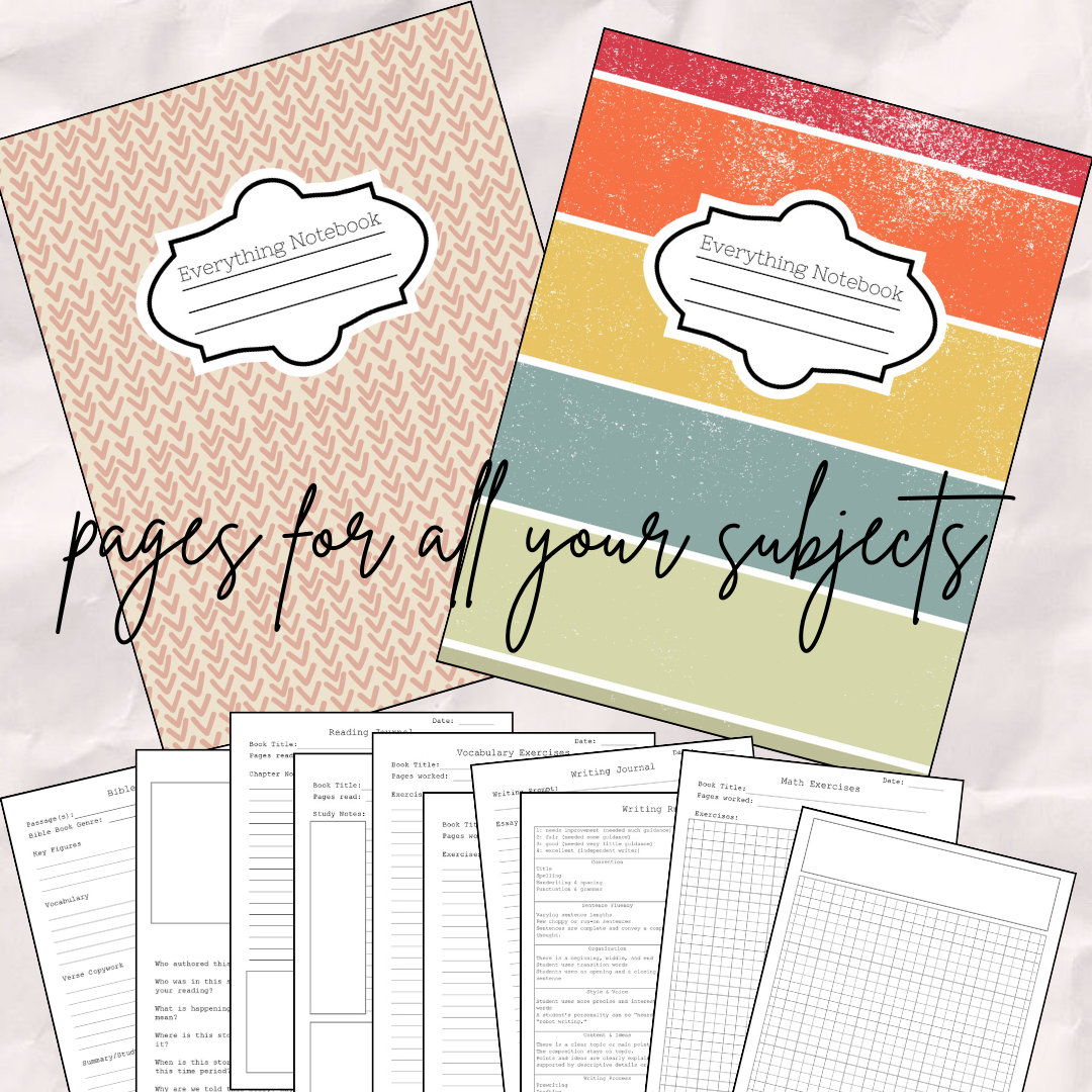 Gr. 6-8: the Everything Notebook - Etsy