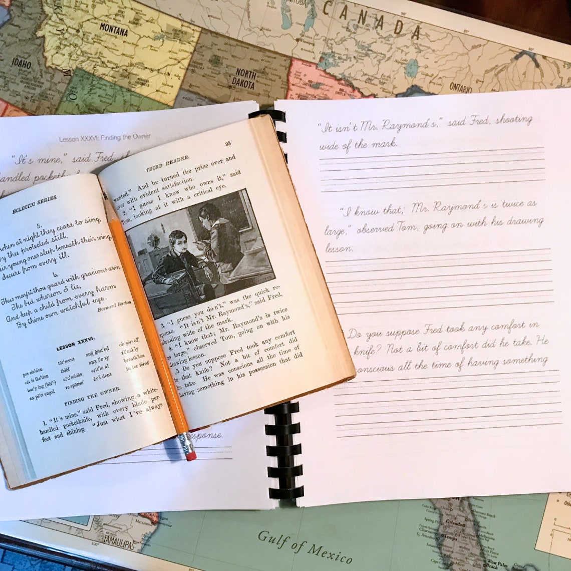 Mcguffey's 3rd Reader Rev. Ed. Copywork: D'nealian Cursive - Etsy