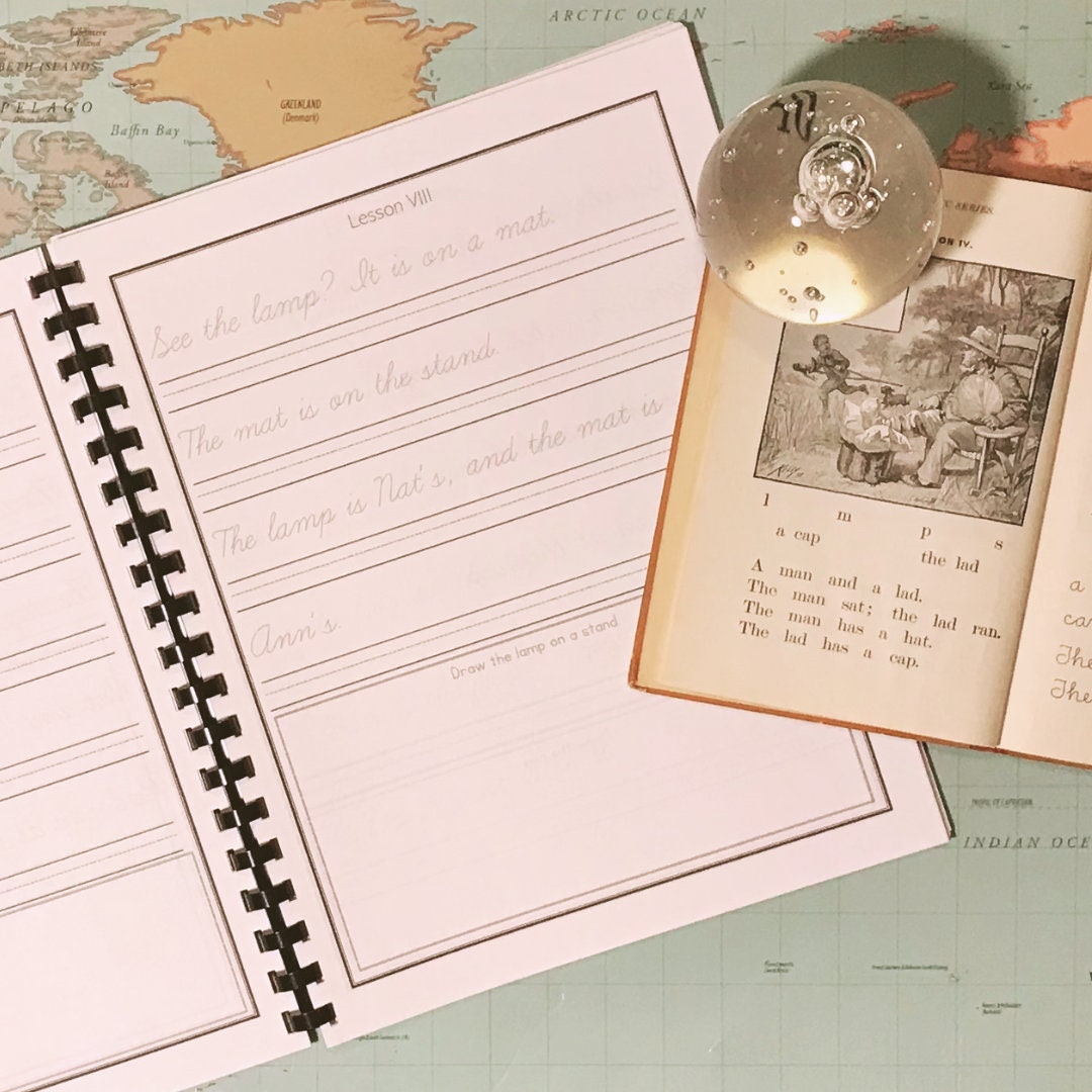 Mcguffey's Primer Copywork: D'nealian Cursive - Etsy