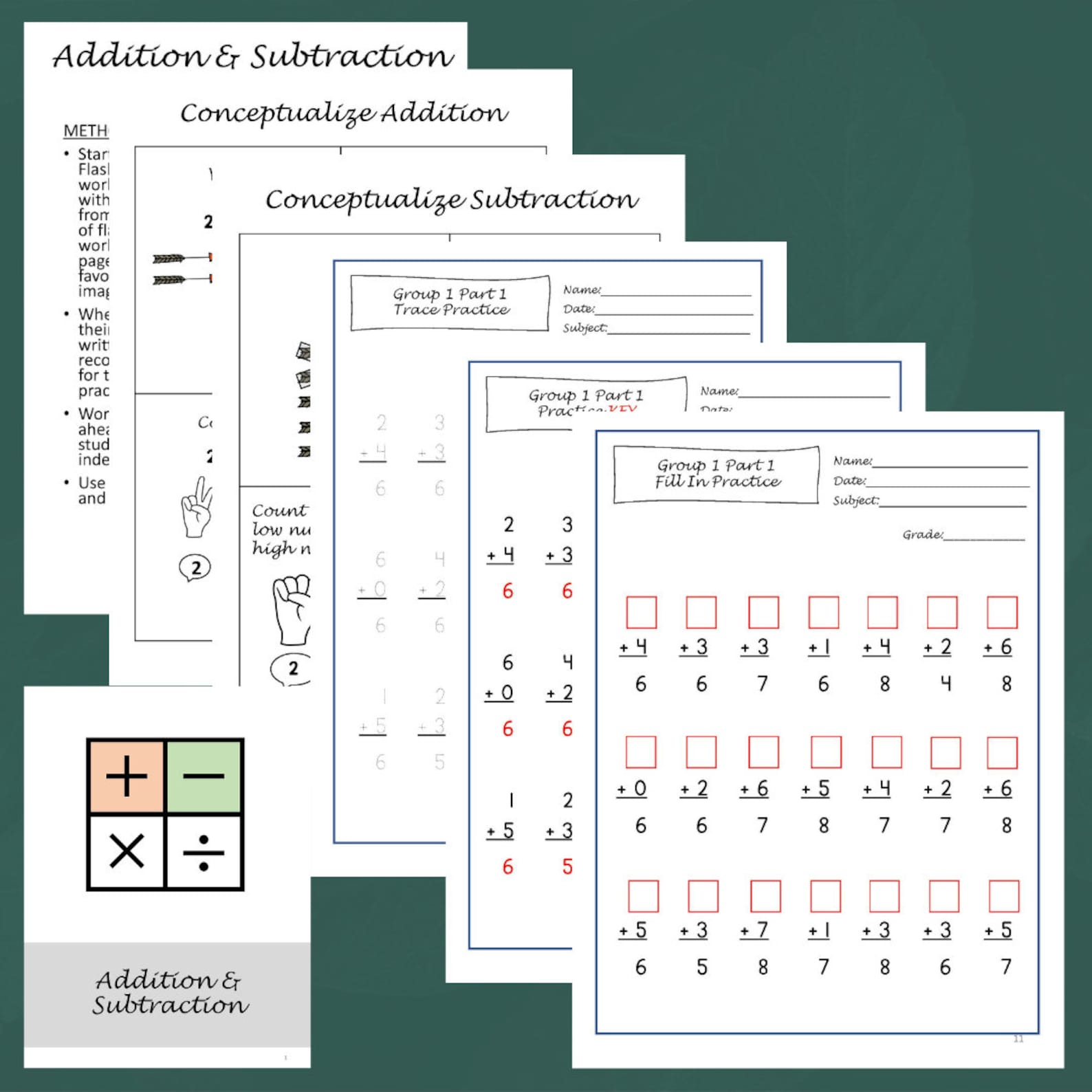 DIY Math Facts Workbooks - Etsy