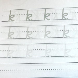 The Alphabet: D'nealian Print Handwriting Practice - Etsy