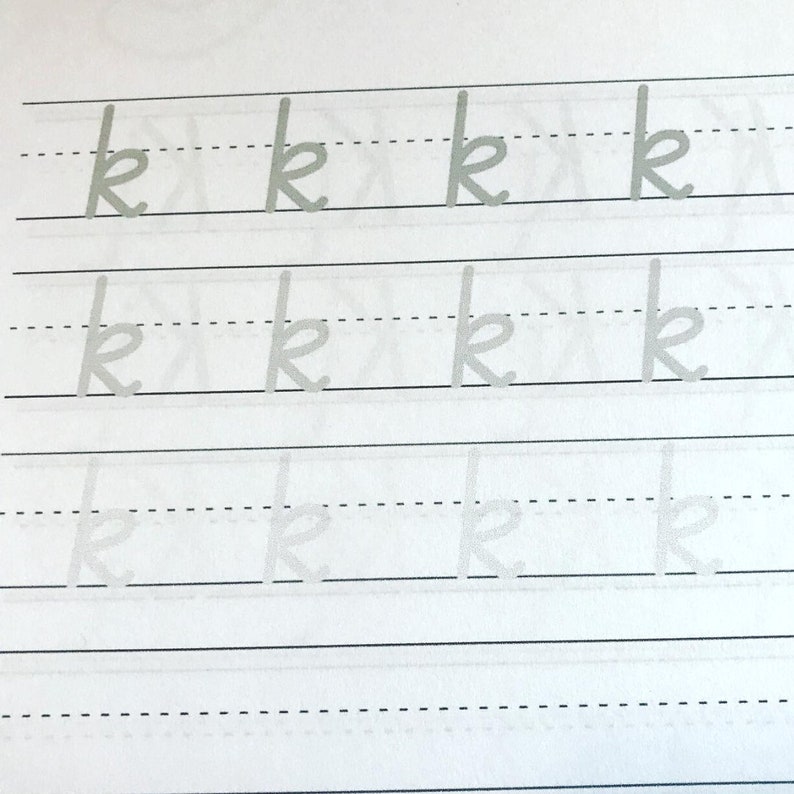 The Alphabet: D'nealian Print Handwriting Practice - Etsy