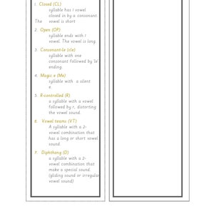 Language Arts Bookmarks - Etsy
