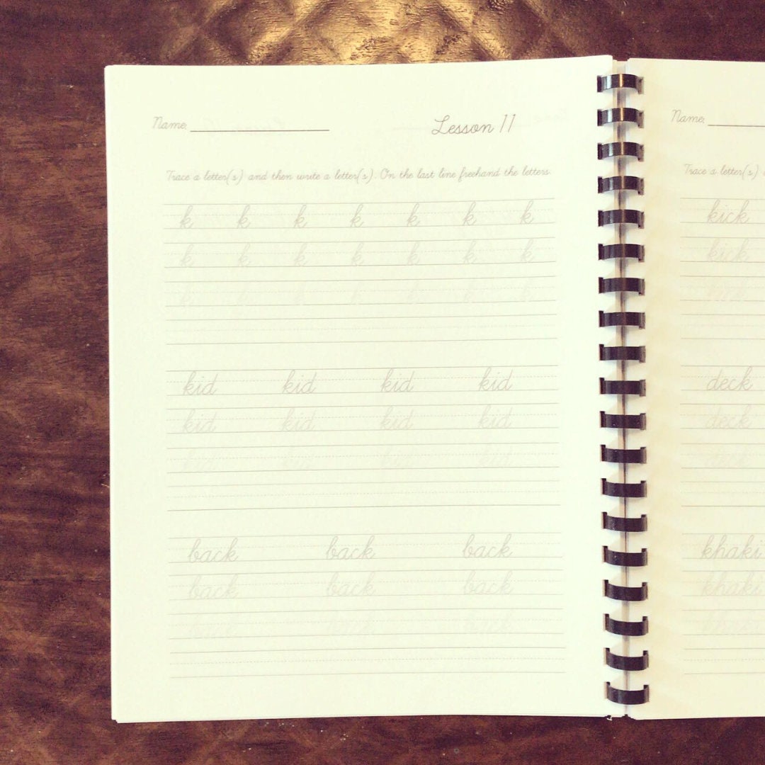 Shortcut to D'nealian: Cursive Handwriting Practice - Etsy