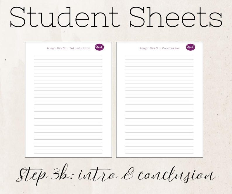 Essay Scaffold & Course Planning Sheets - Etsy