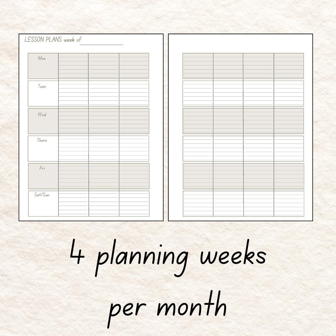Printable Undated Student Planner - Etsy