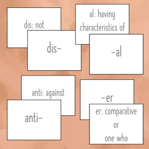 Spelling Rules, Spelling Terms, & Affixes Flashcards - Etsy