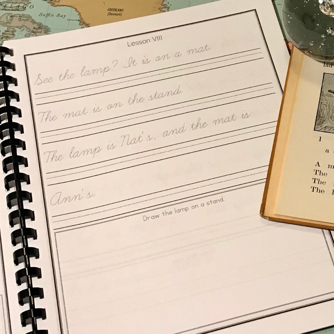 Mcguffey's Primer Copywork: D'nealian Cursive - Etsy