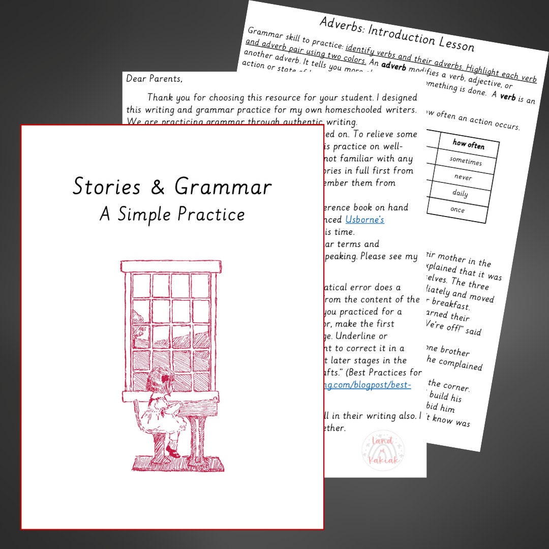 Stories & Grammar: Grades 4-5 - Etsy