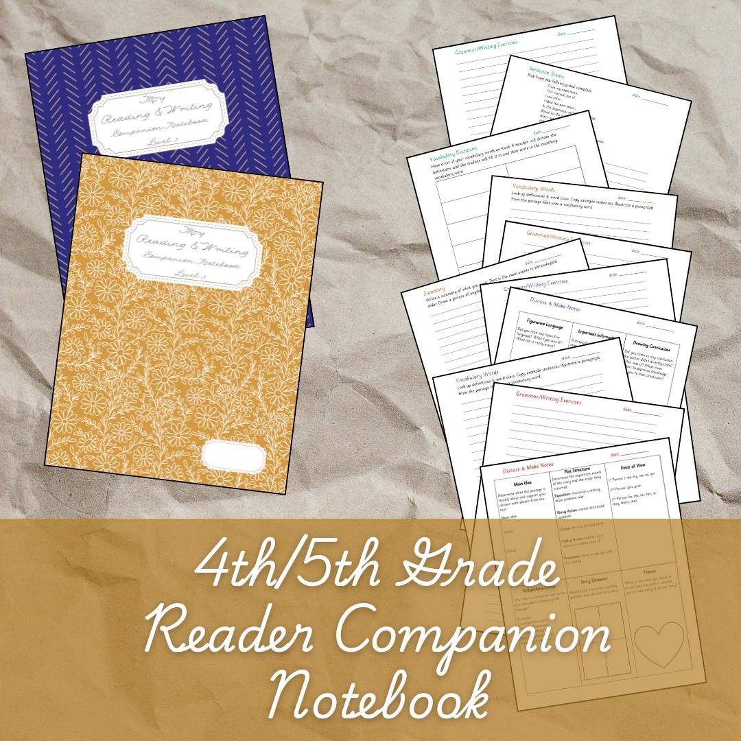 My Reading & Writing Companion Notebook: Level 3 - Etsy