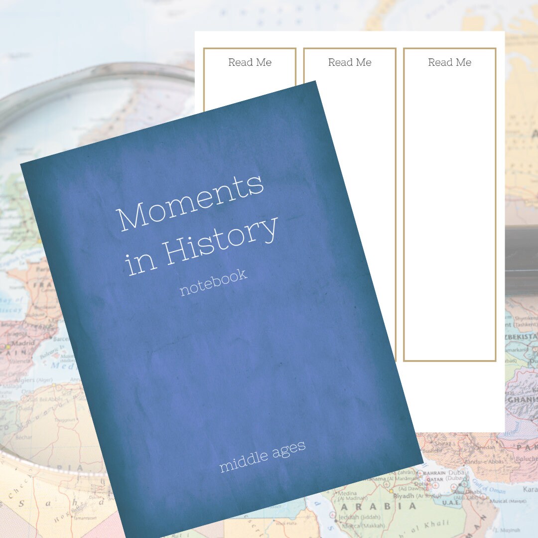 Moments in History: Middle Ages Notebook - Etsy