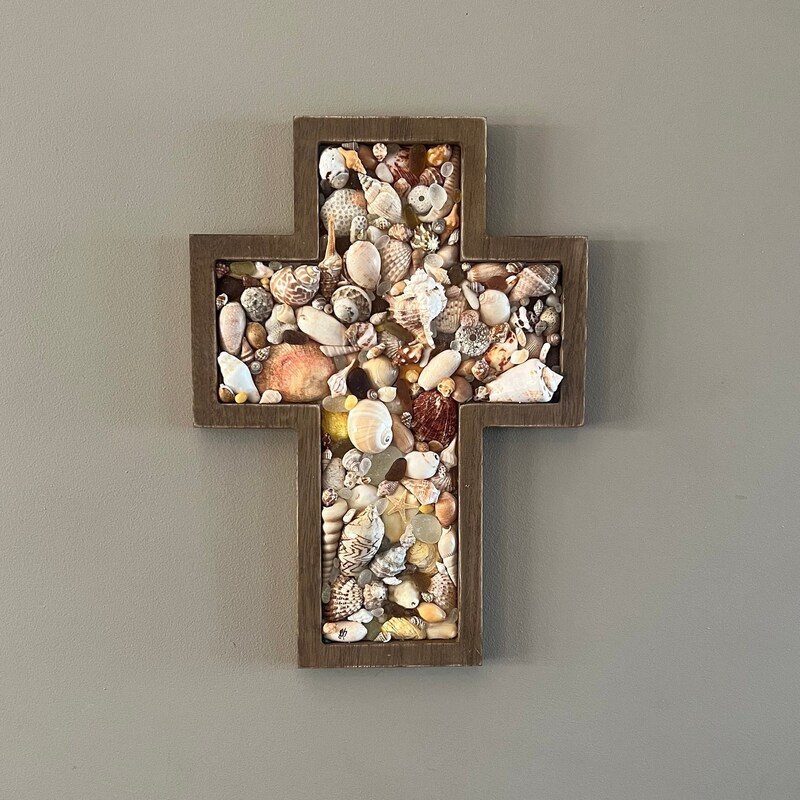 Seashell Cross - Etsy